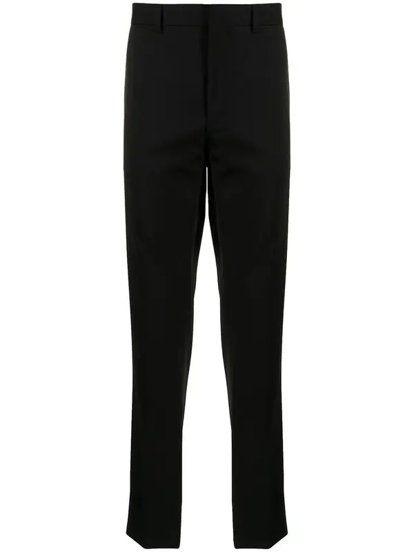 Ralph Lauren Purple Label Straight-leg Tailored Trousers - Black