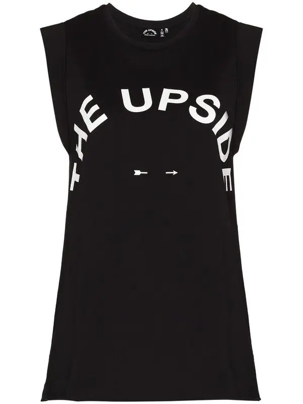 The Upside Logo-print Tank Top - Black