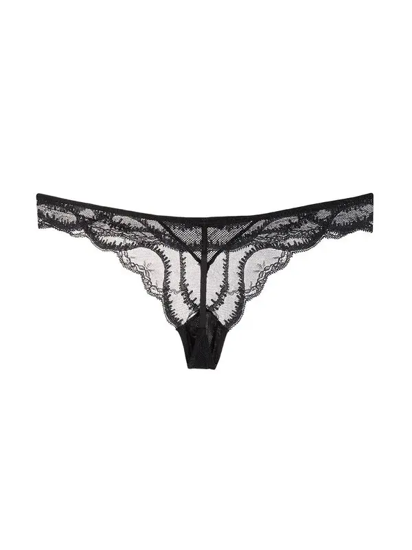 Kiki De Montparnasse Leche Moi Lace-trim Thong