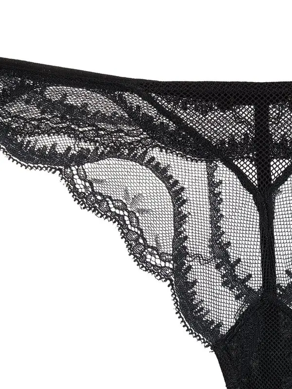 Kiki De Montparnasse Leche Moi Lace-trim Thong