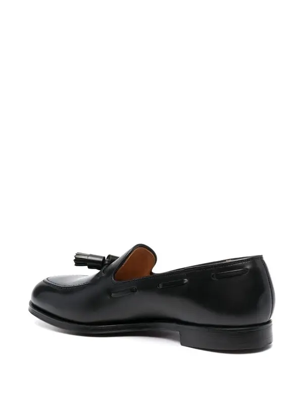 Crockett & Jones Cavendish Leather Loafers - Black