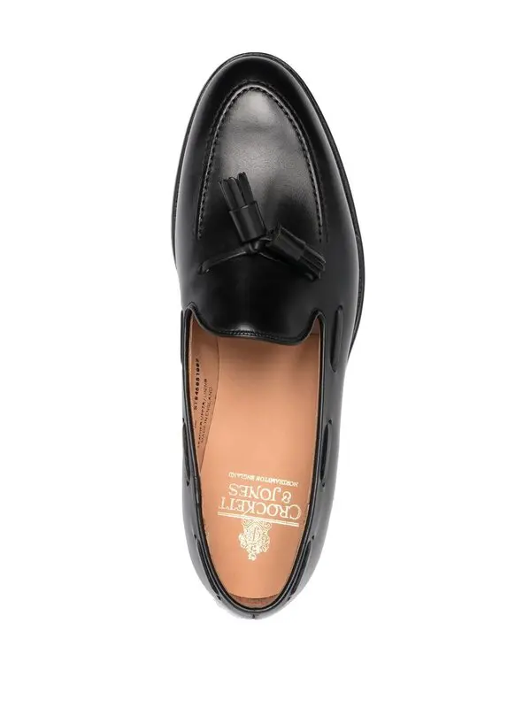 Crockett & Jones Cavendish Leather Loafers - Black