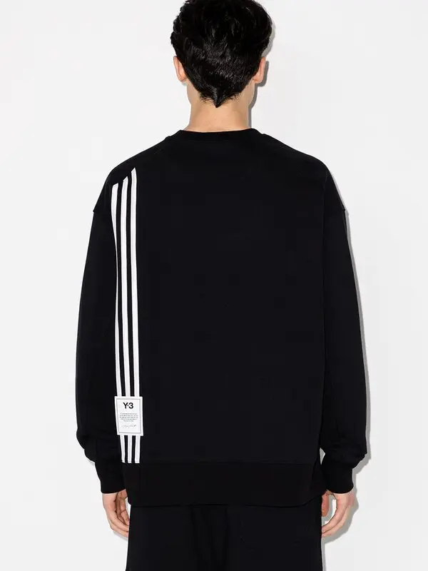 Y3 Terry Stripe-detail Sweatshirt