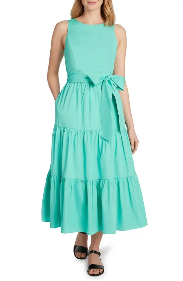 green emerald velvet dress T-Tahari Smocked Airflow Dress – Elie Tahari