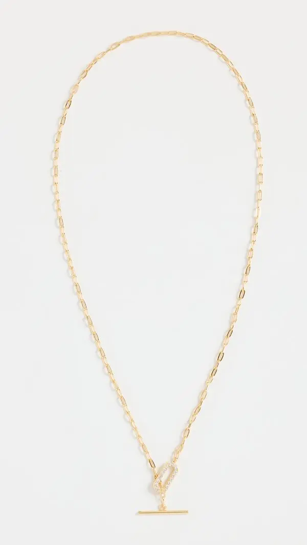 Shashi Jade Pave Chain Necklace