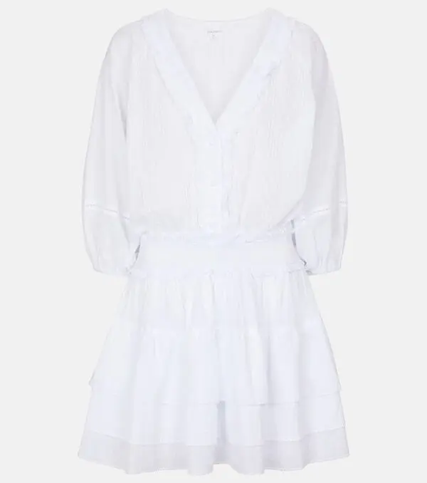 Poupette St Barth Ariel Cotton Minidress - White
