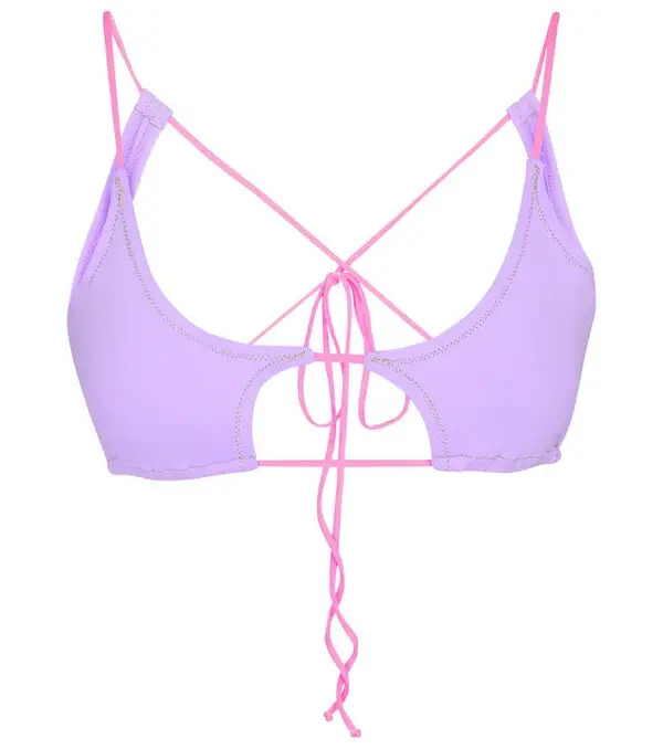 REINA OLGA Theresa Bikini Top - Purple