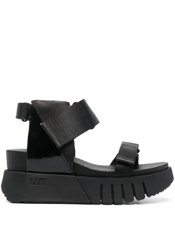 United Nude Delta Run Platform Sandals - Black