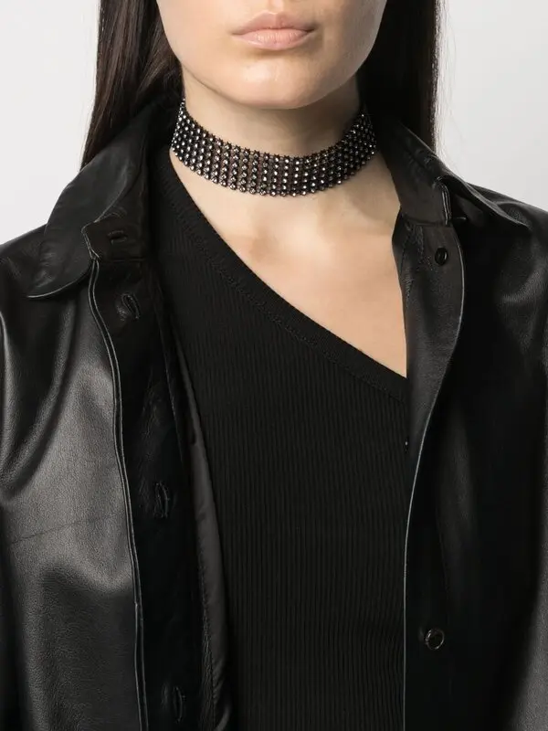 MANOKHI Crystal-embellished Choker
