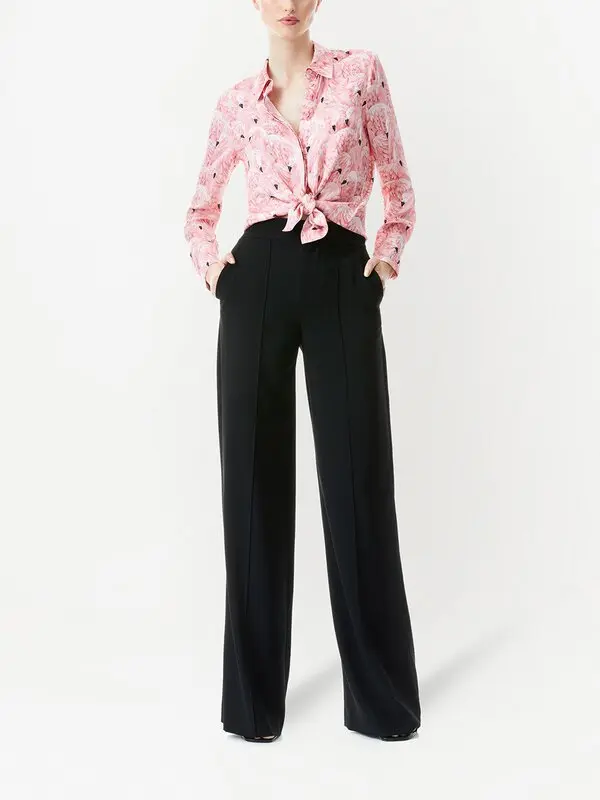 Alice + Olivia Willa Flamingo-print Shirt