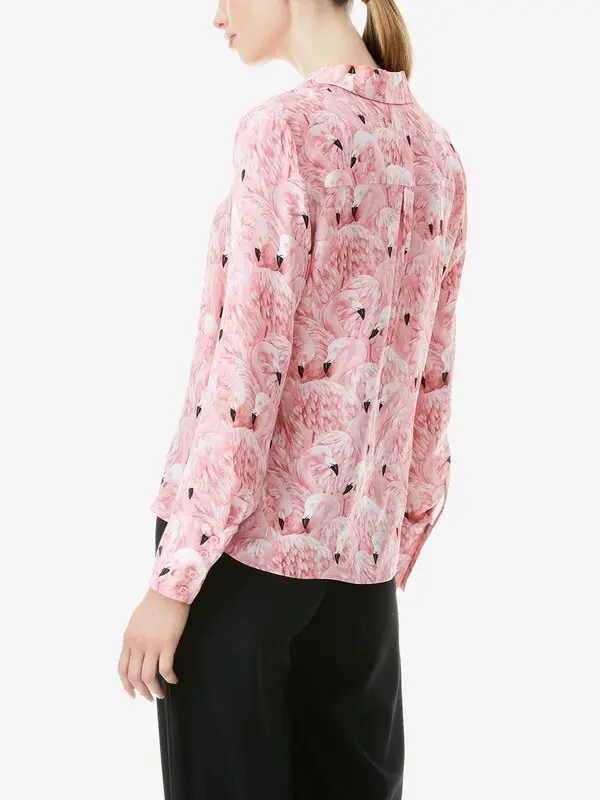 Alice + Olivia Willa Flamingo-print Shirt