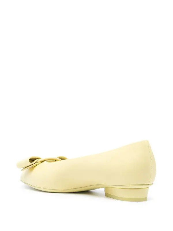 FERRAGAMO Viva Vara Bow Ballerina Shoes - Yellow