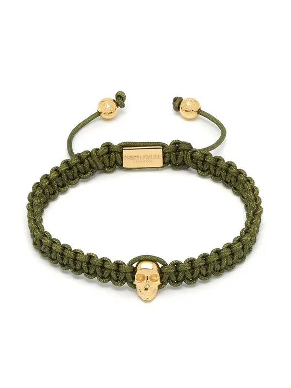 NORTHSKULL Atticus Skull Macramé Bracelet