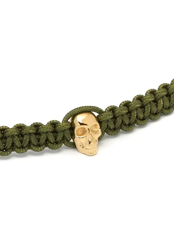 NORTHSKULL Atticus Skull Macramé Bracelet