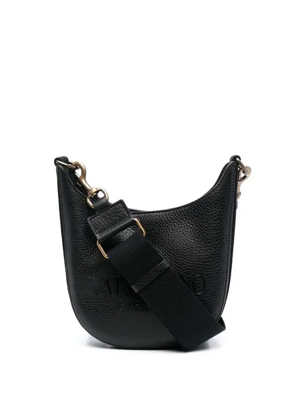 Valentino Garavani Debossed Shoulder Bag - Black