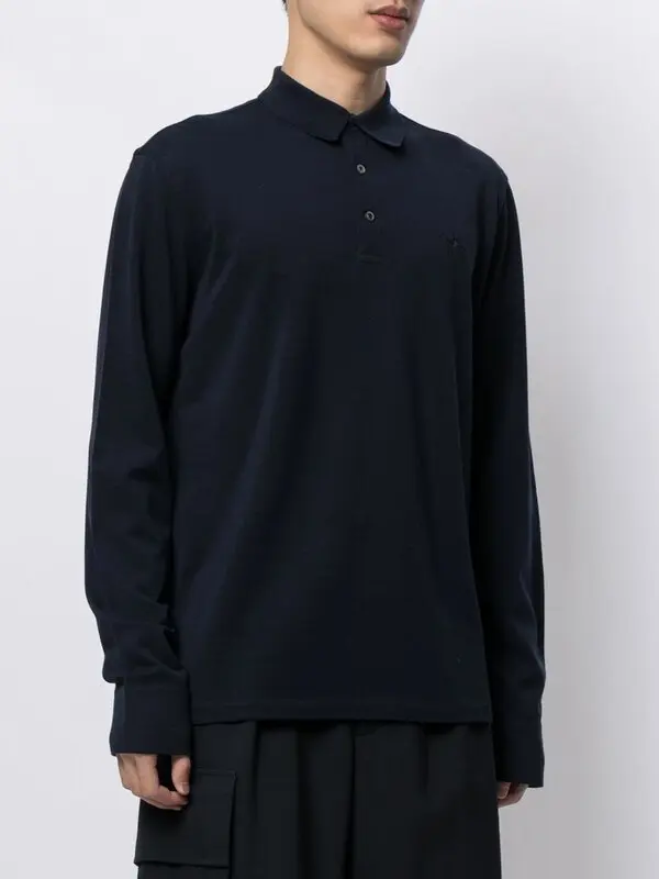 Ralph Lauren Purple Label Embroidered Logo Polo Shirt