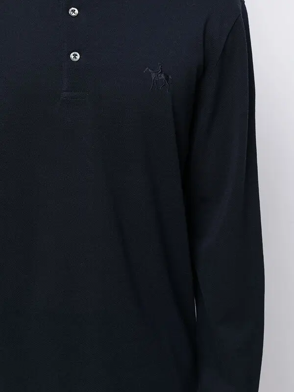 Ralph Lauren Purple Label Embroidered Logo Polo Shirt