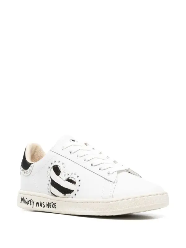 MOA MASTER OF ARTS Disney Mickey Mouse Leather Sneakers