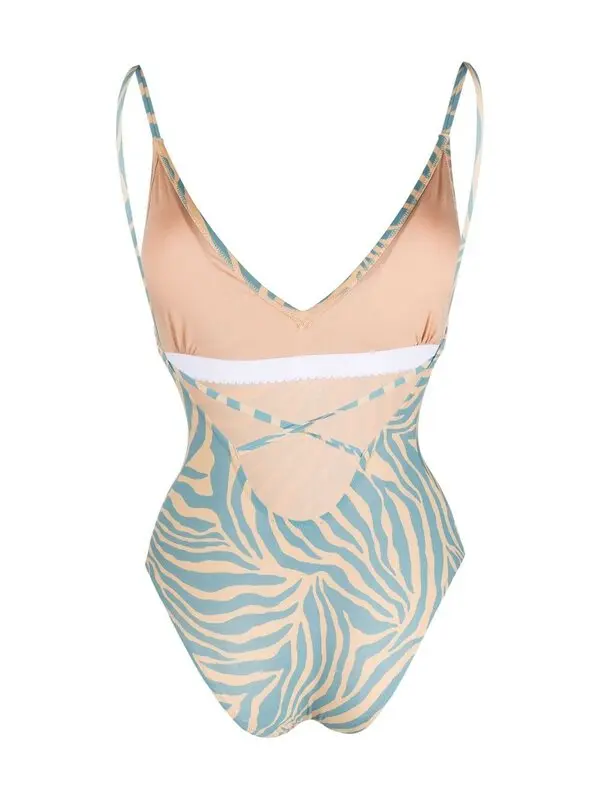 Anjuna Zebra-print One-piece Swimsuit