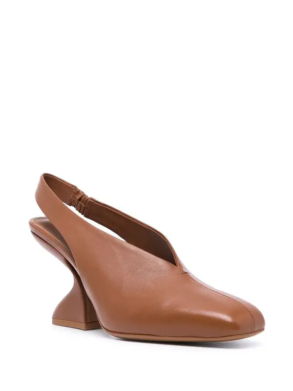 FERRAGAMO Sloane Chunky-heel Pumps - Brown