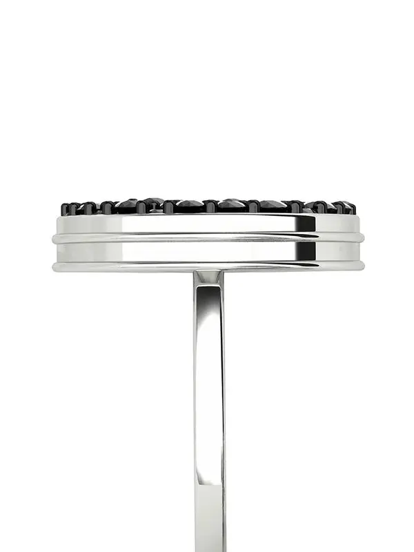 ALINKA 18kt White Gold Black Diamond Cocktail Ring