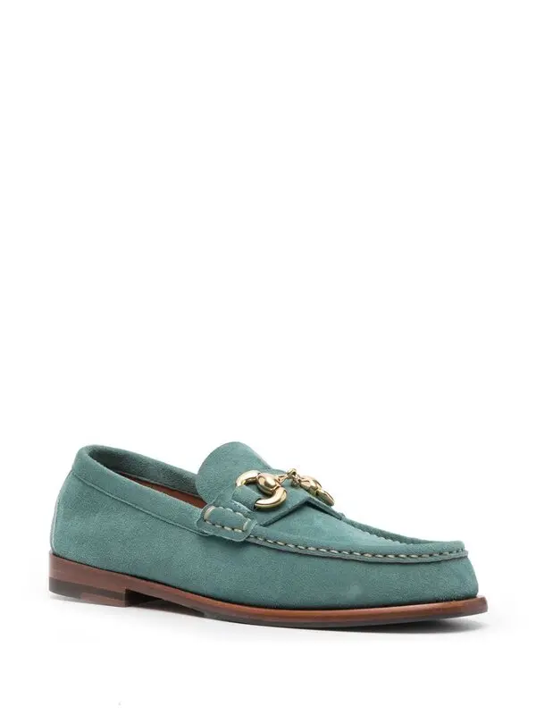 HENDERSON BARACCO Mara Horsebit-detail Suede Loafers