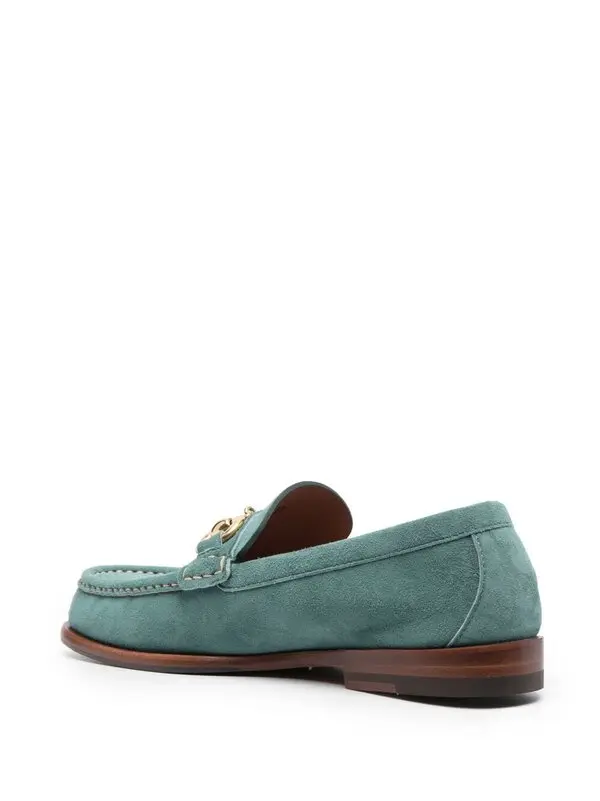 HENDERSON BARACCO Mara Horsebit-detail Suede Loafers