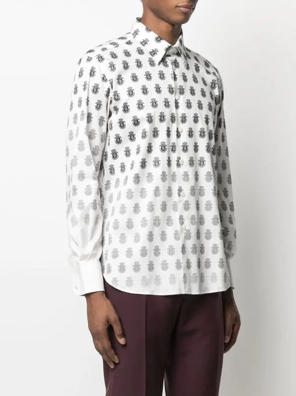 BILLIONAIRE Monogram-print Shirt