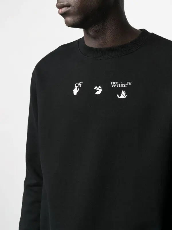 Off-White Melting Arrow Logo Sweatshirt - Black | Editorialist