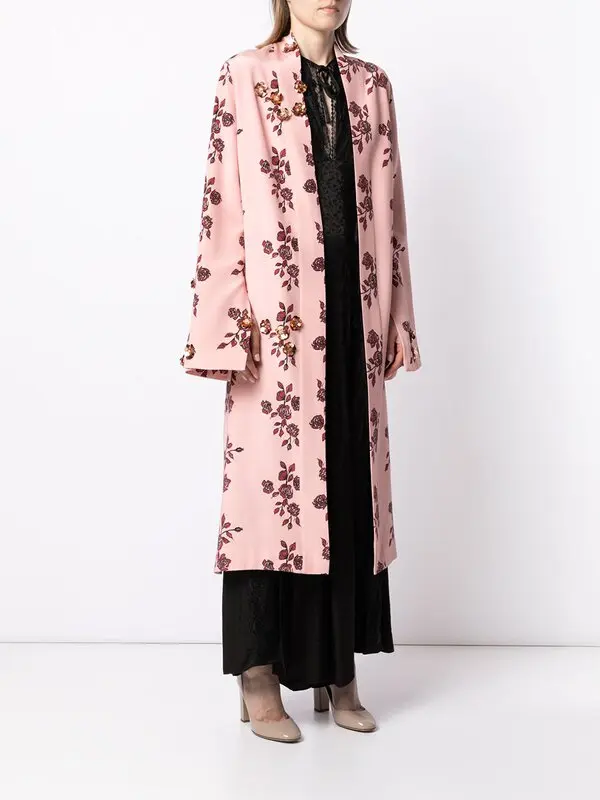 MACGRAW St Peters Floral-print Silk Robe