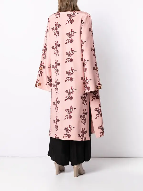 MACGRAW St Peters Floral-print Silk Robe