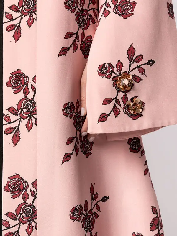 MACGRAW St Peters Floral-print Silk Robe