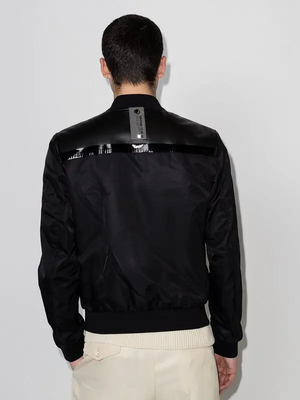 Dolce & Gabbana Panelled Leather Bomber Jacket