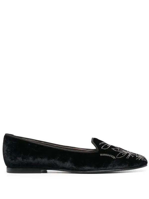10 CORSO COMO Crystal-embellished Ballerina Shoes - Black
