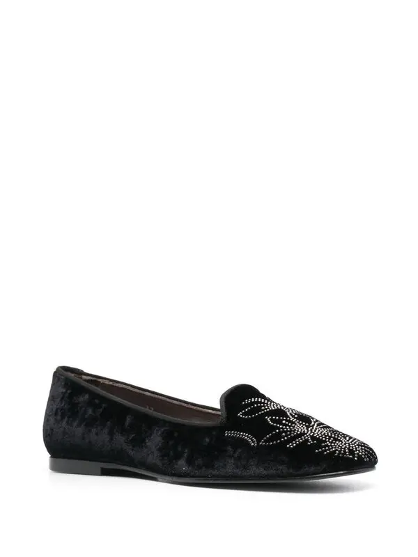 10 CORSO COMO Crystal-embellished Ballerina Shoes - Black
