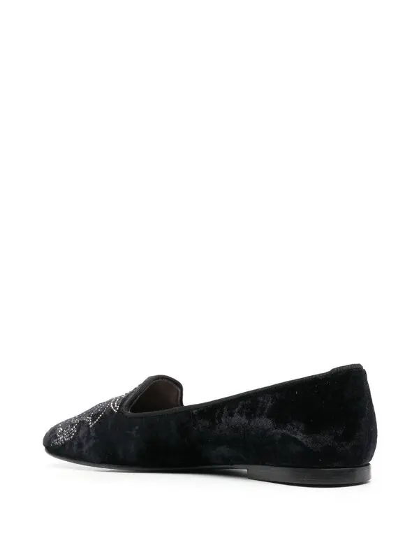 10 CORSO COMO Crystal-embellished Ballerina Shoes - Black
