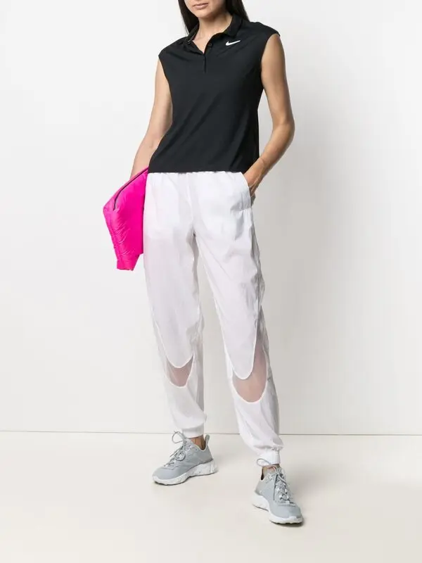 Nike Logo-detail Polo Top - Black