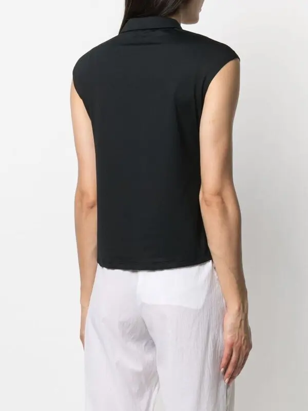 Nike Logo-detail Polo Top - Black