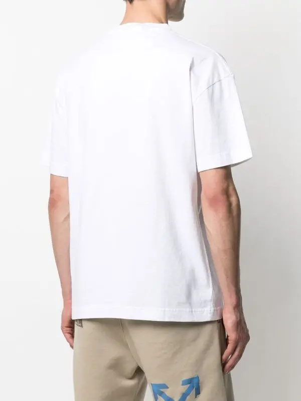 Palm Angels Spray Paint-print T-shirt - White