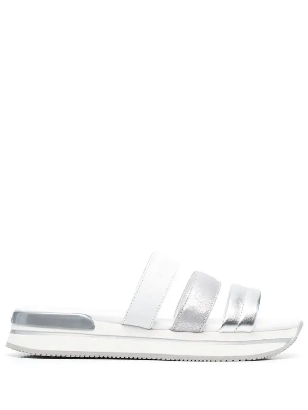 Hogan Metallic-strap Sandals