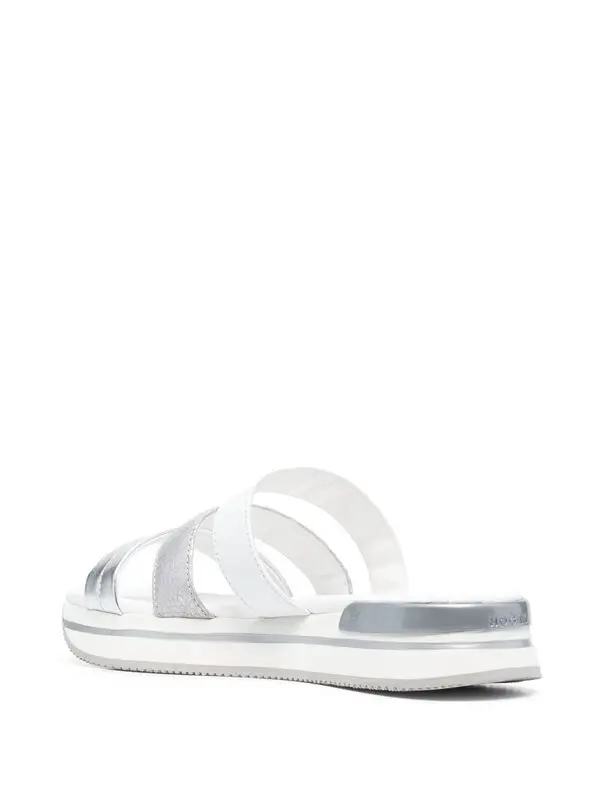 Hogan Metallic-strap Sandals