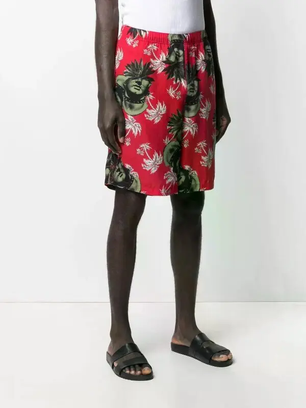 Undercover Graphic-print Bermuda Shorts