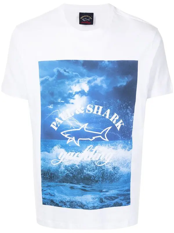 Paul & Shark Graphic-print Short-sleeved T-shirt - White