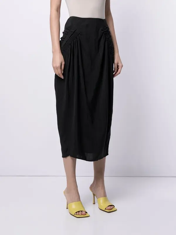 REJINA PYO Karla Ruched Skirt