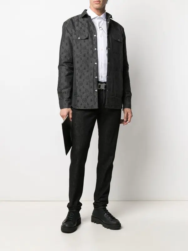 Philipp Plein Diamond-cut Iconic Shirt
