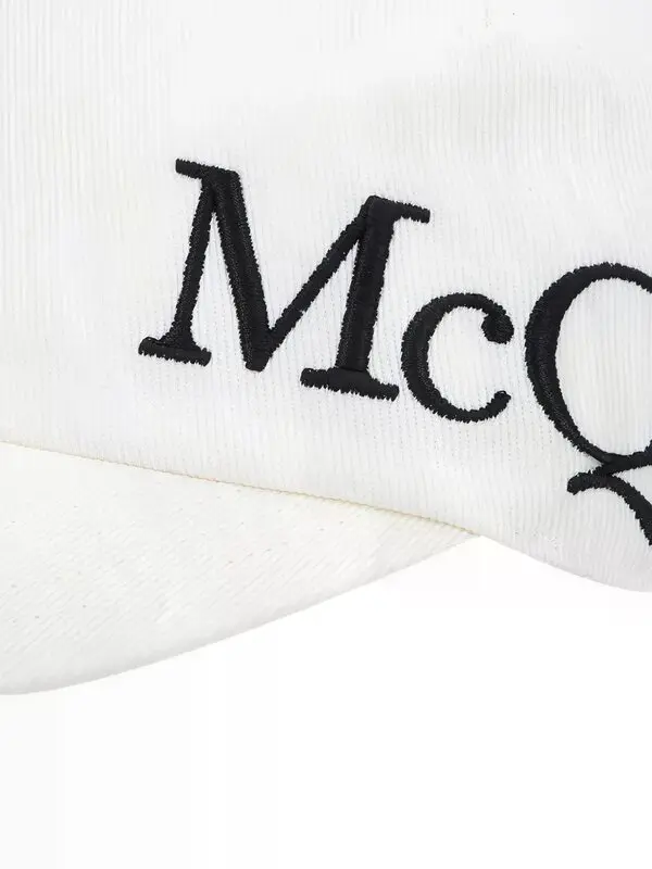 Alexander McQueen Logo-embroidered Baseball Cap - White
