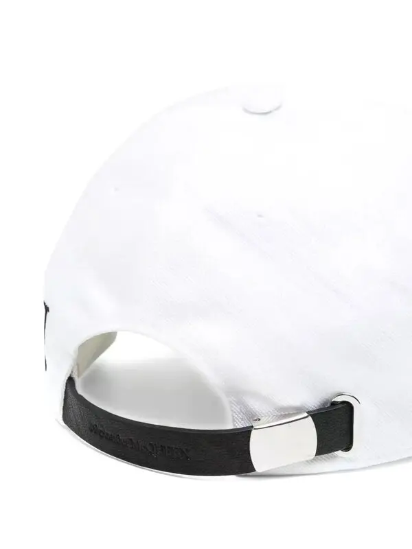 Alexander McQueen Logo-embroidered Baseball Cap - White