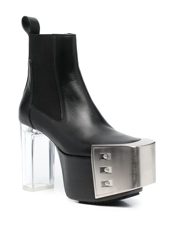 Rick Owens Transparent-heel Platform Boots