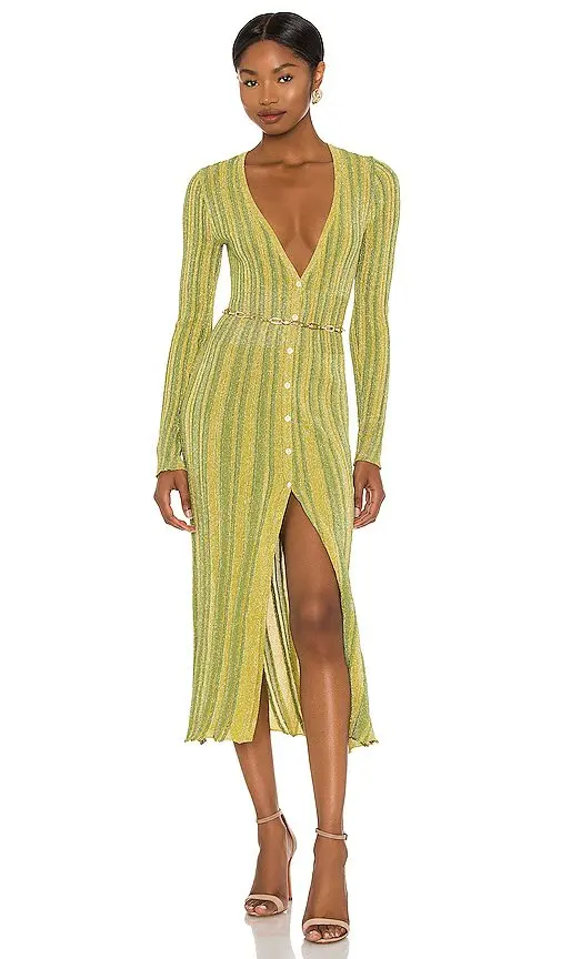 Misa Rafael Dress - Green | Editorialist