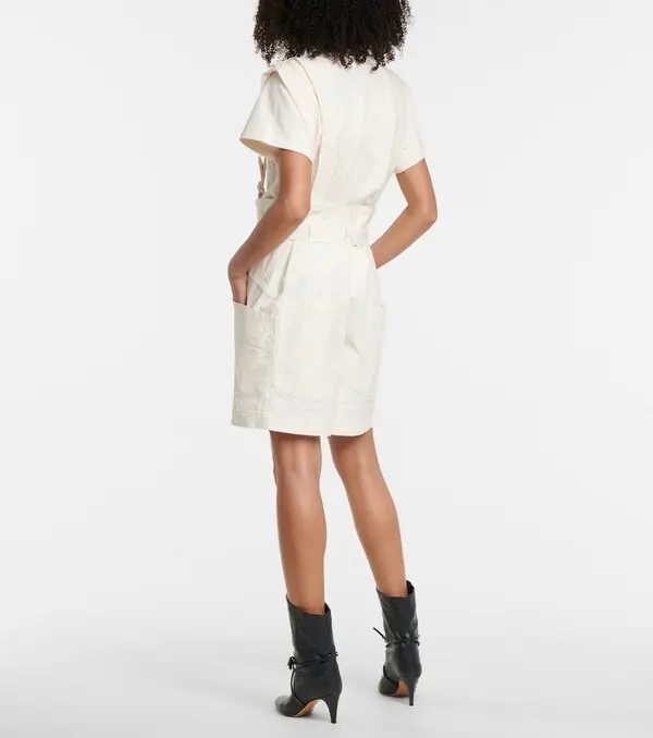 Isabel Marant Étoile Effie Linen Cotton Suspender Shorts